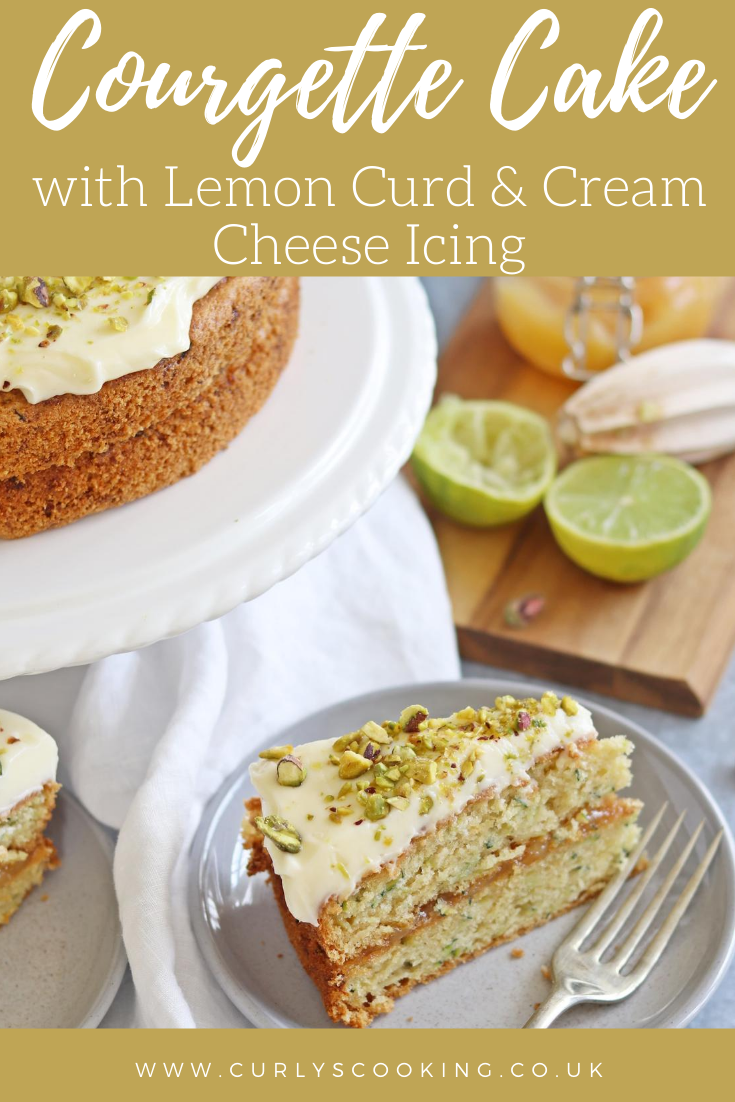 Courgette Cake with Lemon Curd & Cream Cheese Icing – Curly's Cooking