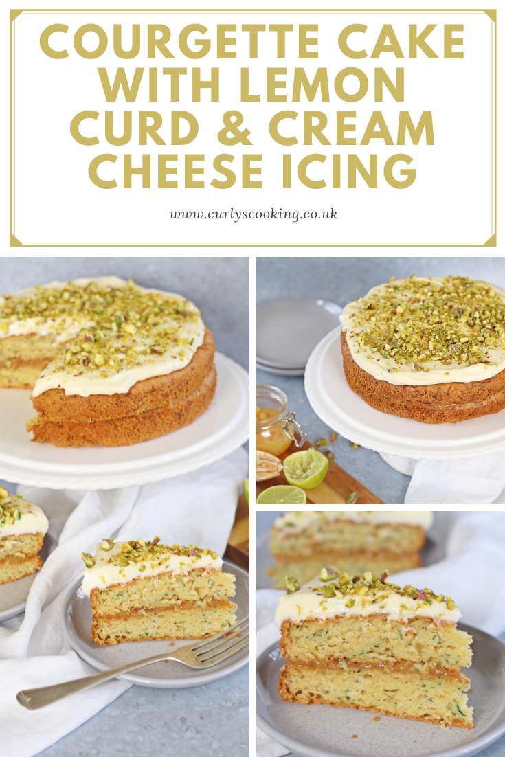Courgette Cake with Lemon Curd & Cream Cheese Icing – Curly's Cooking