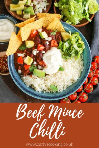 Beef Mince Chilli – Curly's Cooking