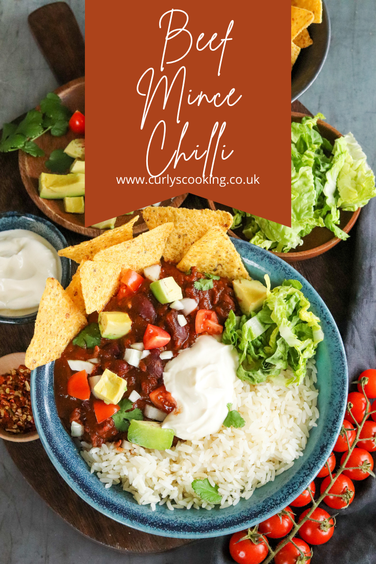 Beef Mince Chilli – Curly's Cooking