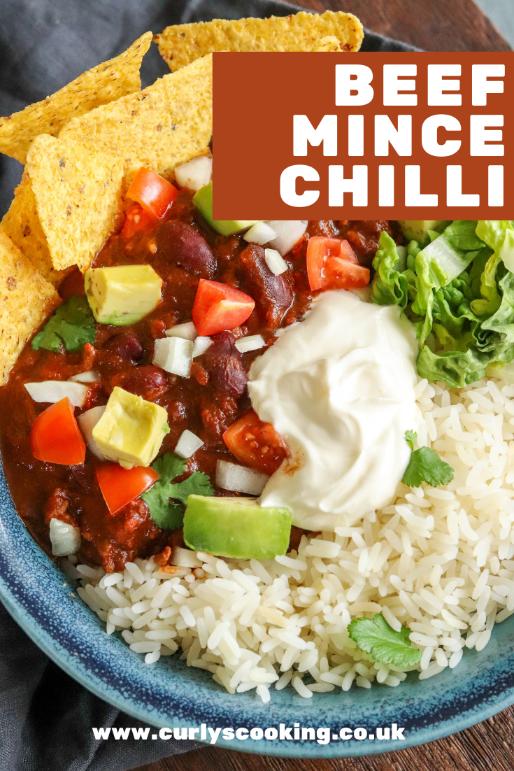 Beef Mince Chilli – Curly's Cooking
