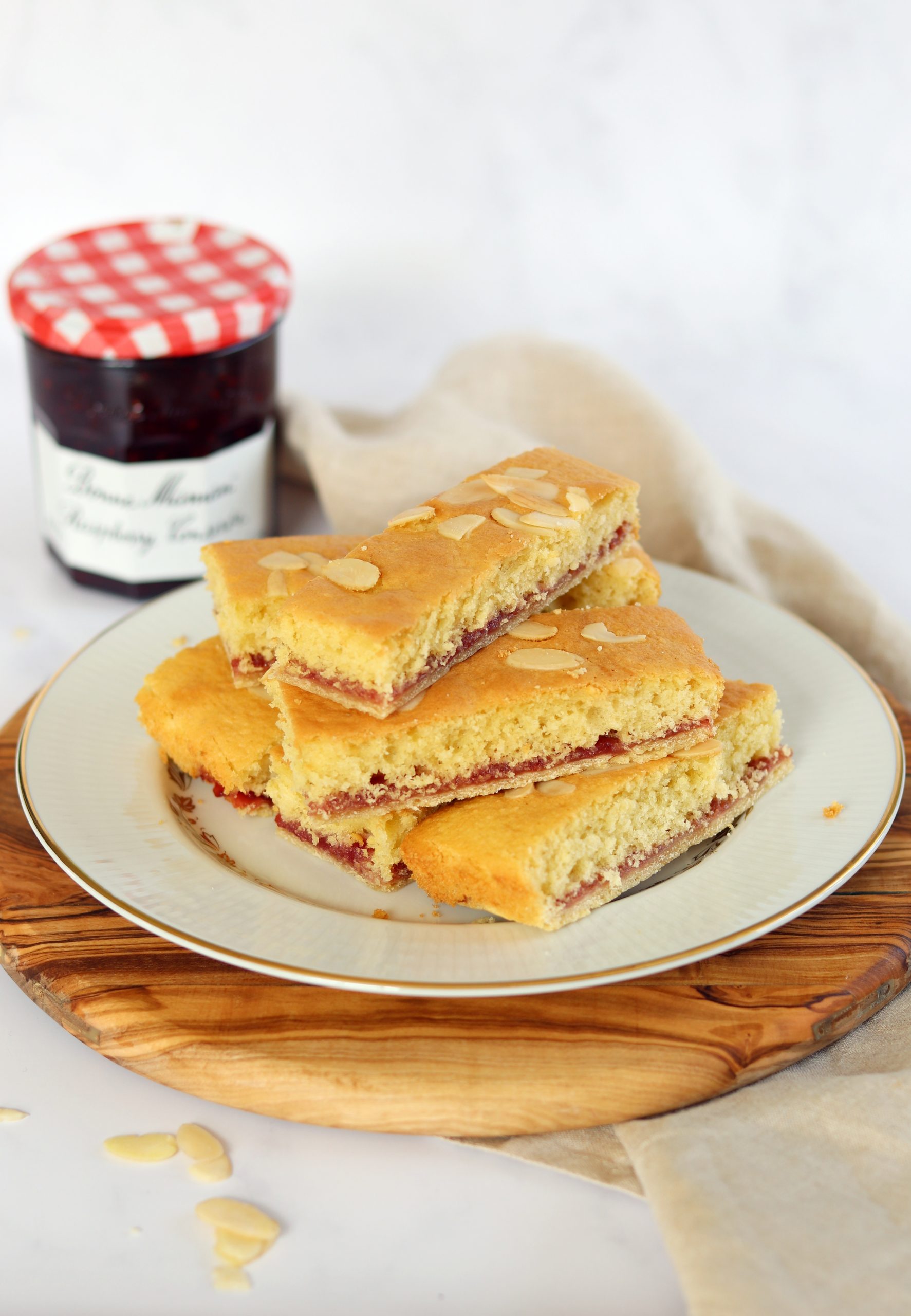 Bakewell Slices – Curly's Cooking