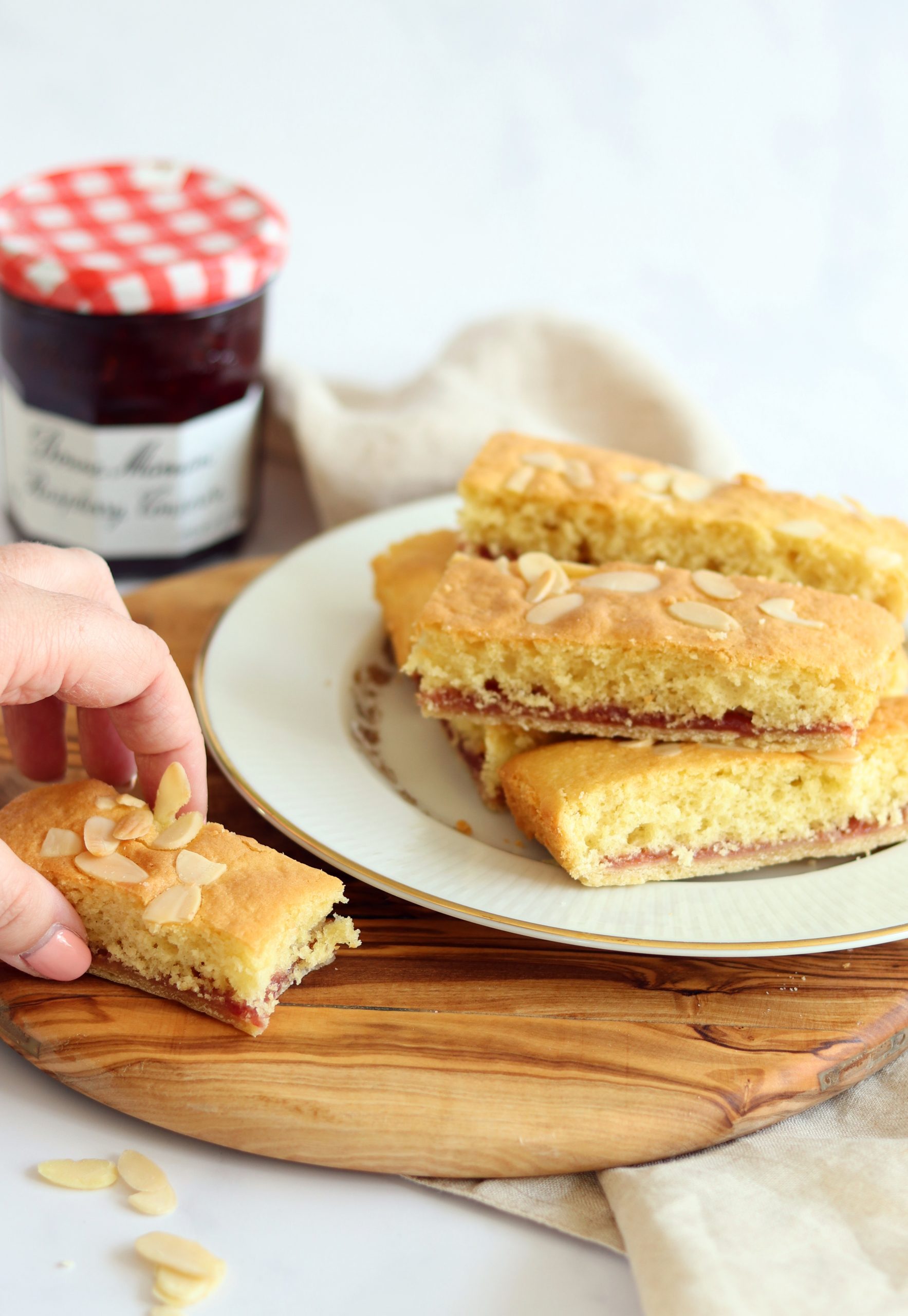 Bakewell Slices – Curly's Cooking