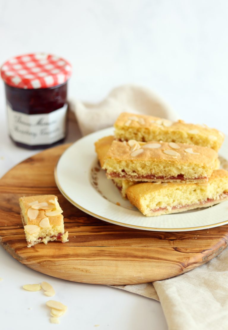 Bakewell Slices – Curly's Cooking