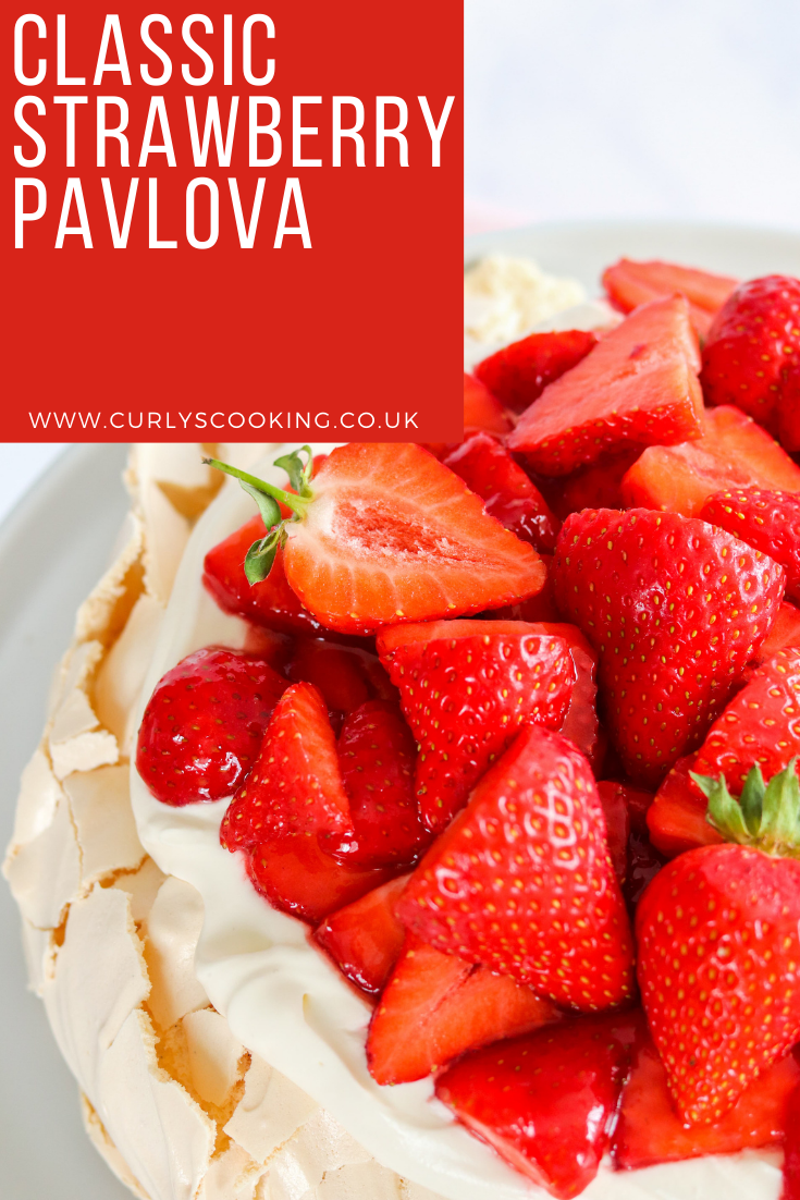 Classic Strawberry Pavlova – Curly's Cooking