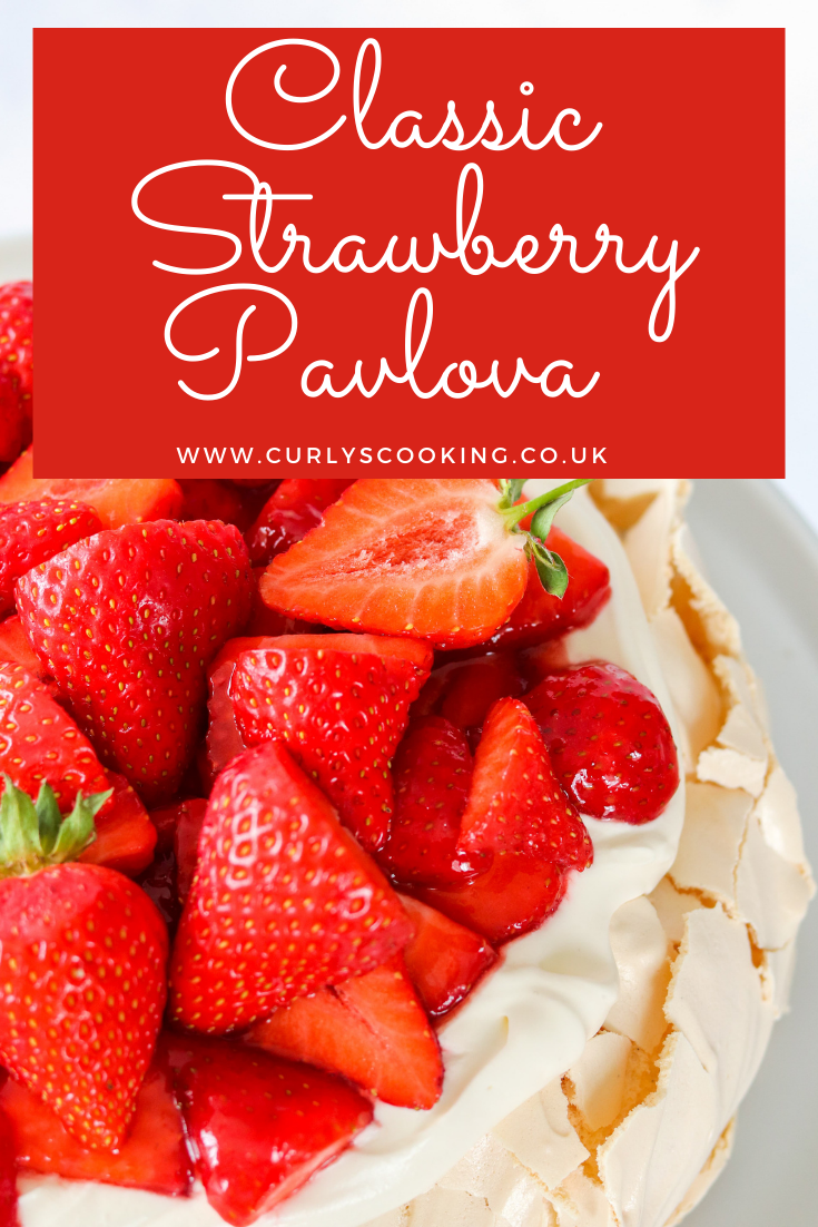 Classic Strawberry Pavlova – Curly's Cooking