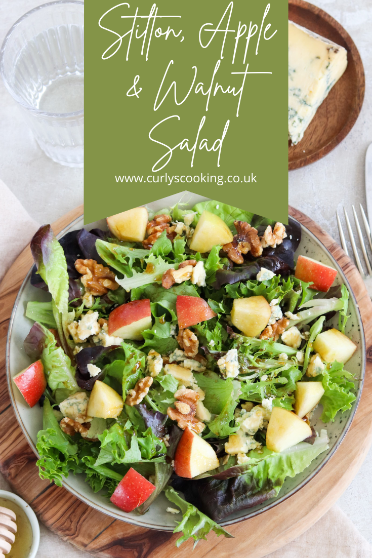 Stilton, Apple & Walnut Salad – Curly's Cooking