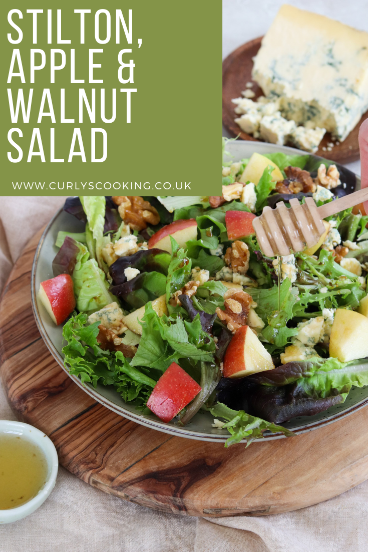 Stilton, Apple & Walnut Salad – Curly's Cooking