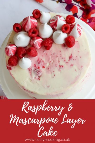 Raspberry & Mascarpone Layer Cake – Curly's Cooking