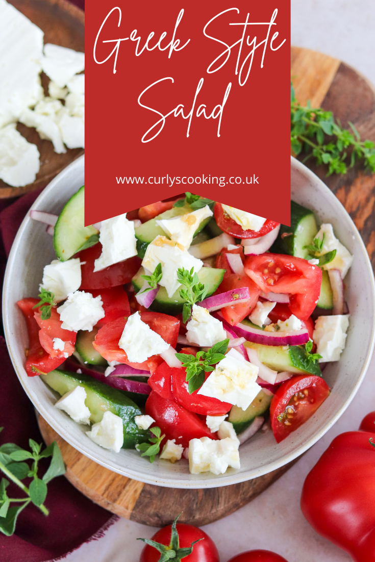 Greek Style Salad (No Olives) – Curly's Cooking