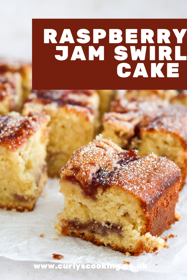 Raspberry Jam Swirl Cake – Curly's Cooking