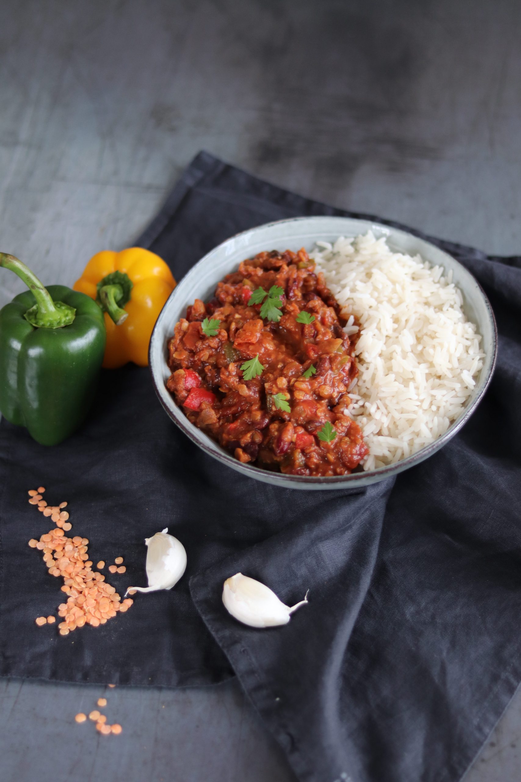Vegan Lentil Chilli – Curly's Cooking