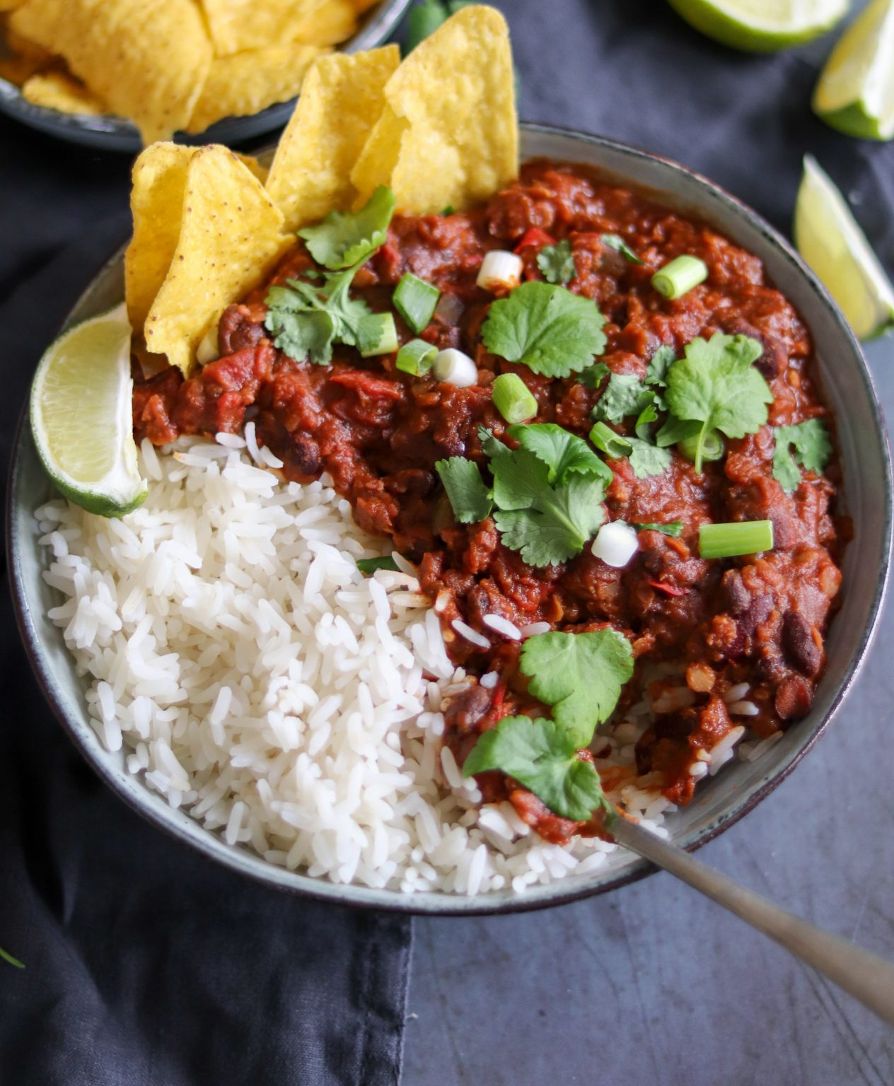 Vegan Lentil Chilli – Curly's Cooking
