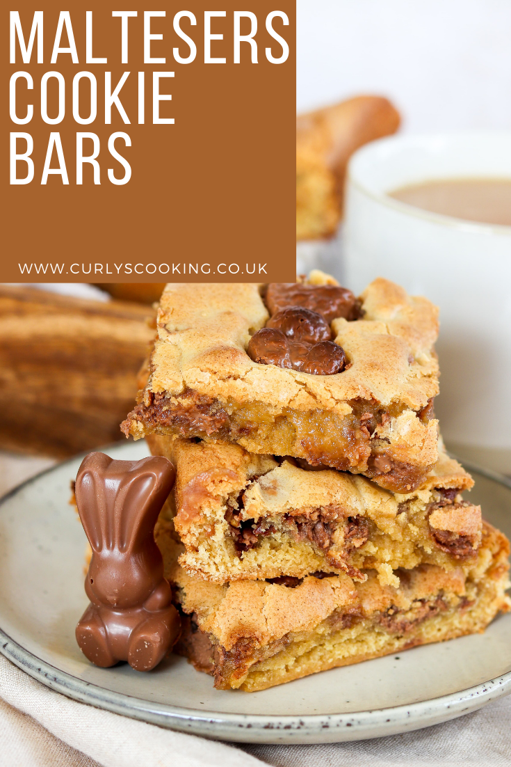 Maltesers Cookie Bars – Curly's Cooking