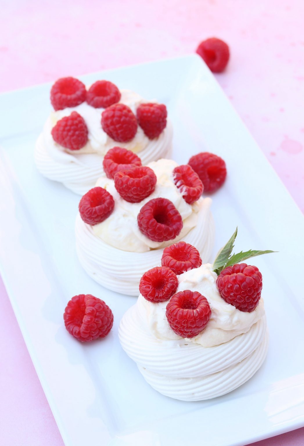Raspberry & Lemon Curd Meringue Nests – Curly's Cooking