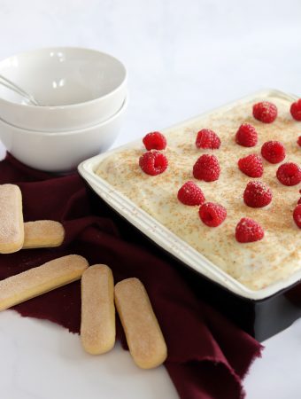 Raspberry & Mascarpone Sponge Pudding – Curly's Cooking