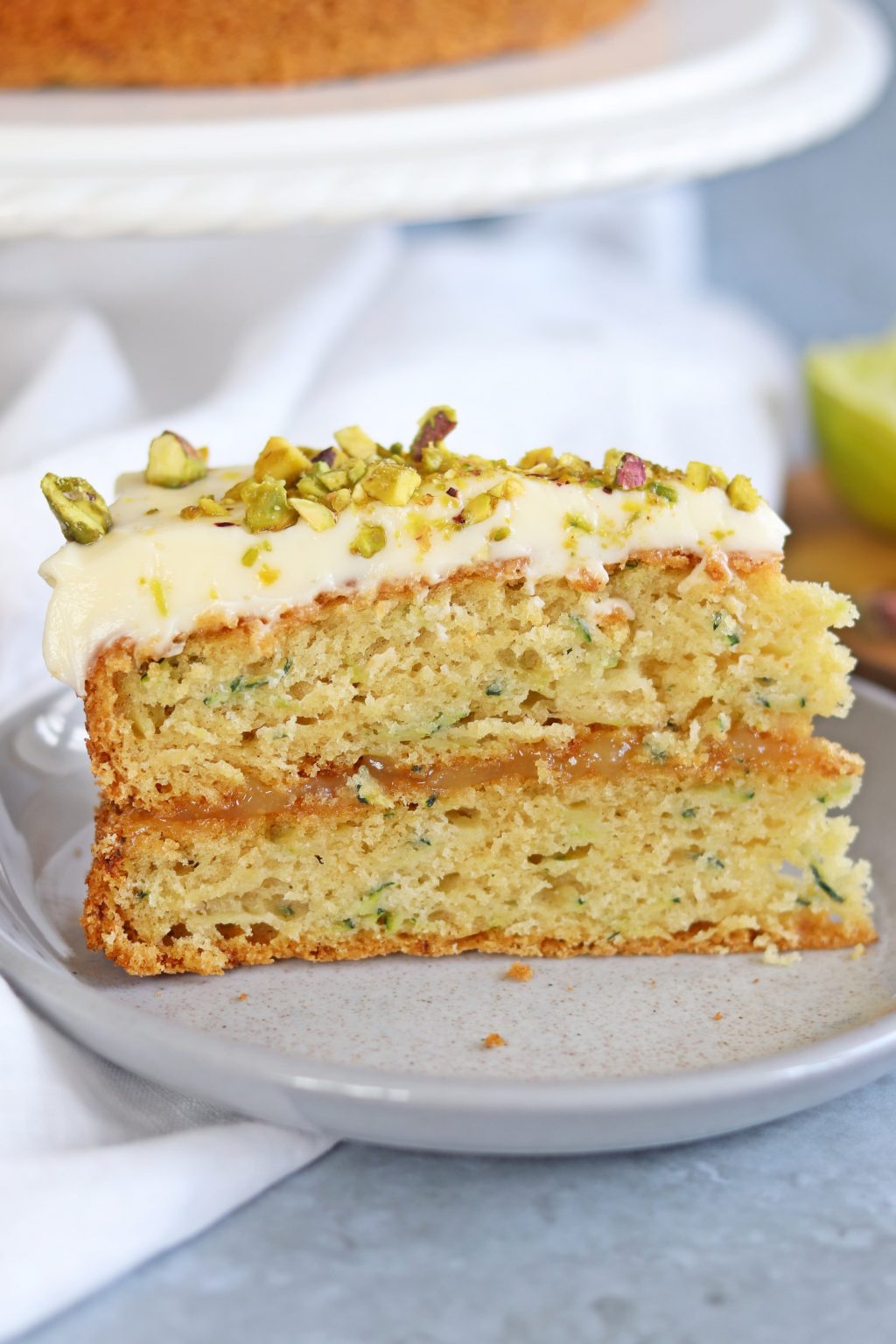Courgette Cake with Lemon Curd & Cream Cheese Icing – Curly's Cooking