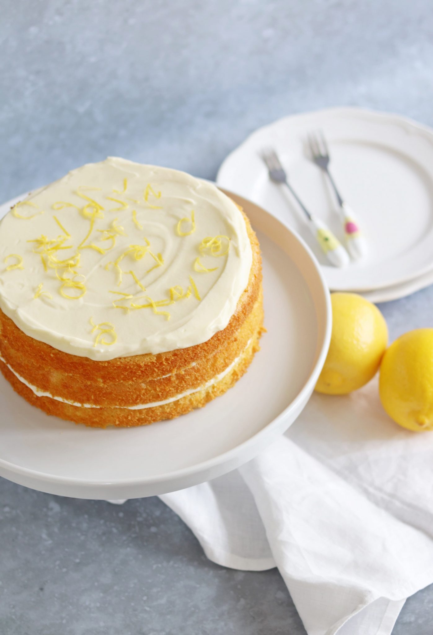 Lemon & Mascarpone Cake – Curly's Cooking