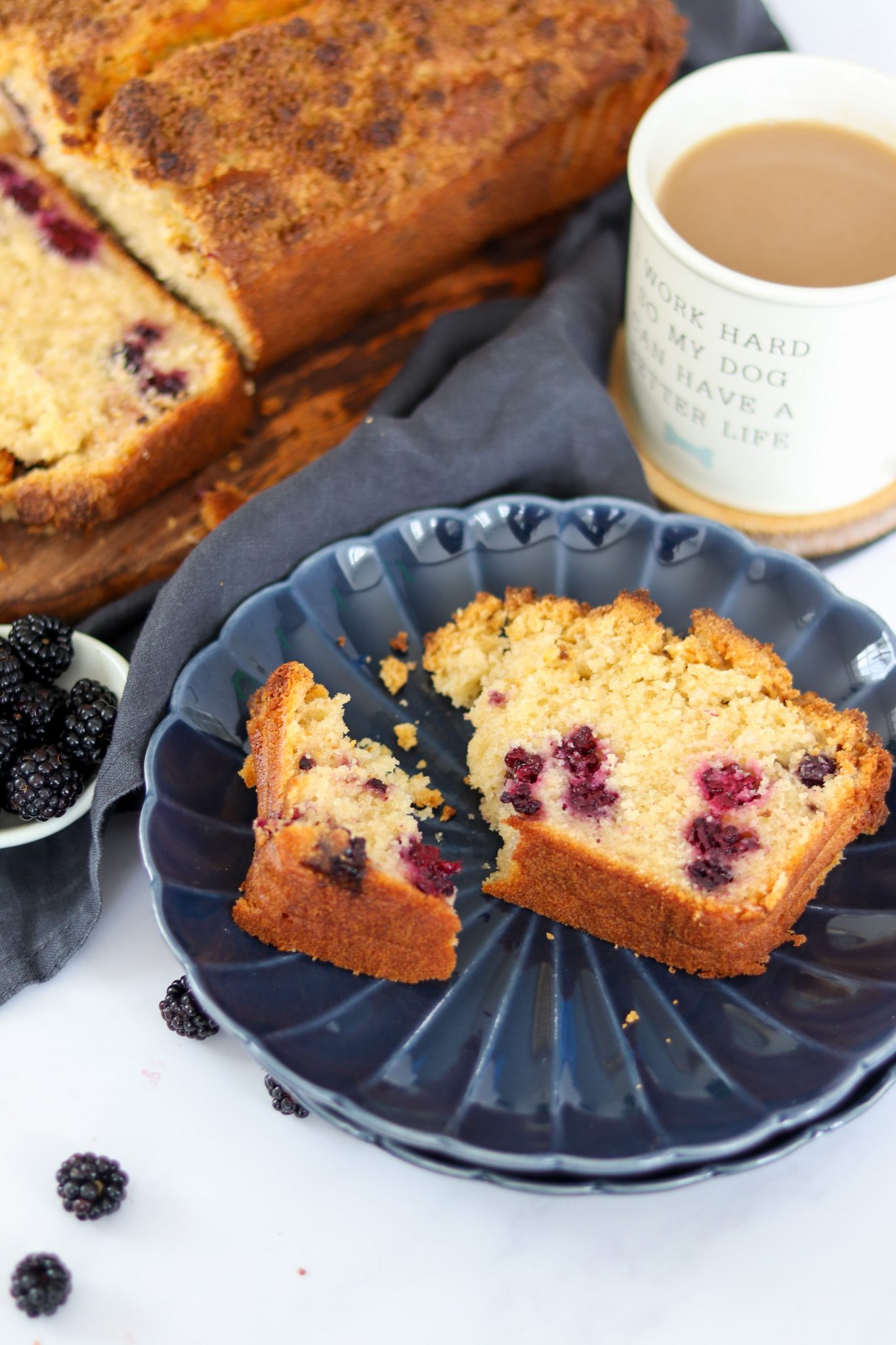Blackberry Crumble Loaf Cake – Curly's Cooking