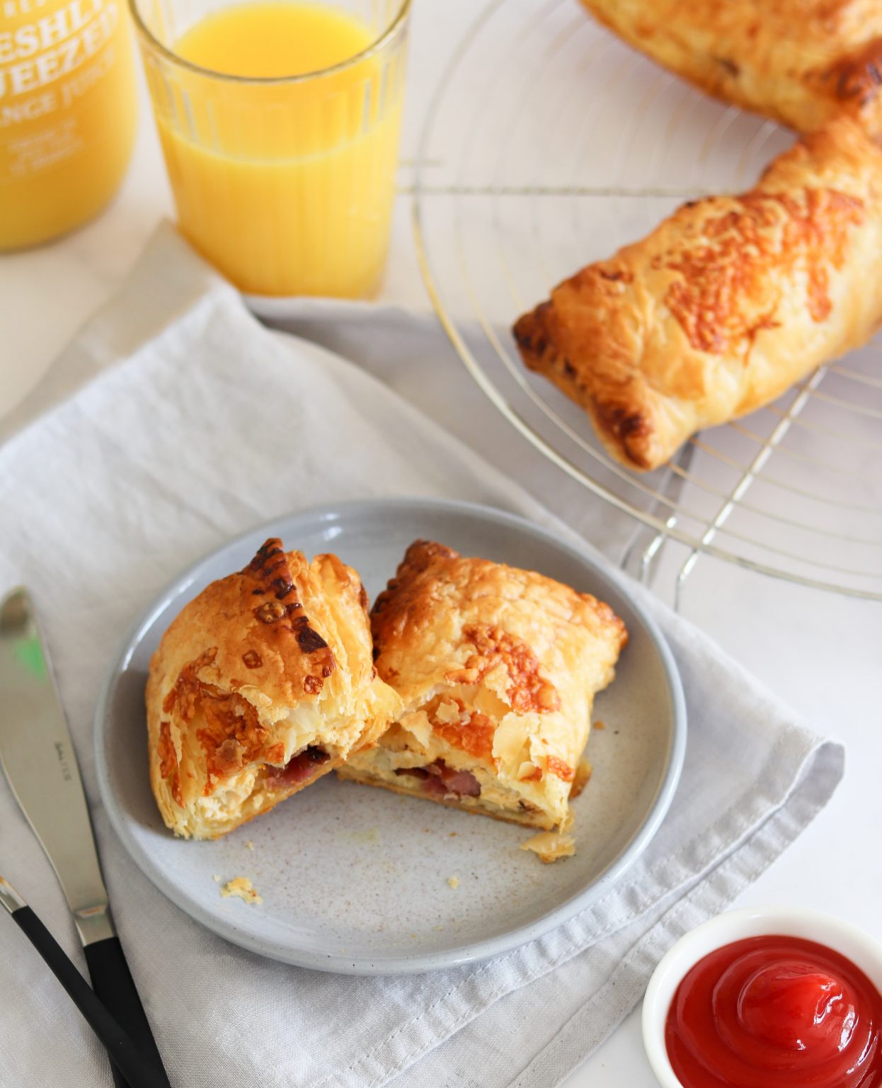 Egg And Bacon Puff Pastries Curlys Cooking