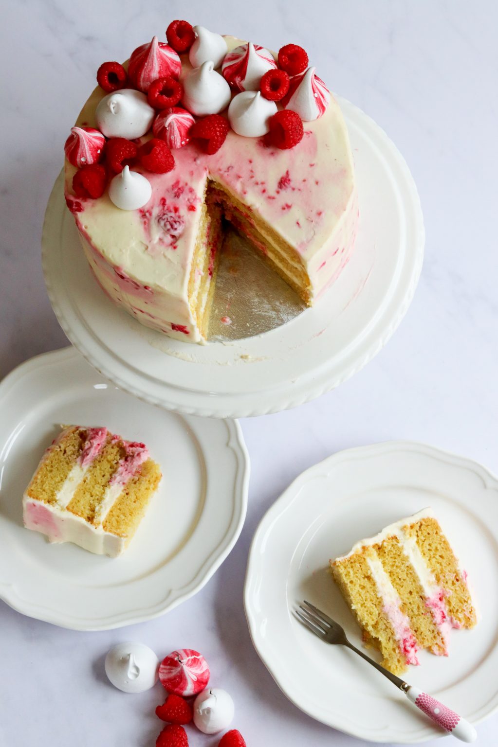 Raspberry & Mascarpone Layer Cake – Curly's Cooking