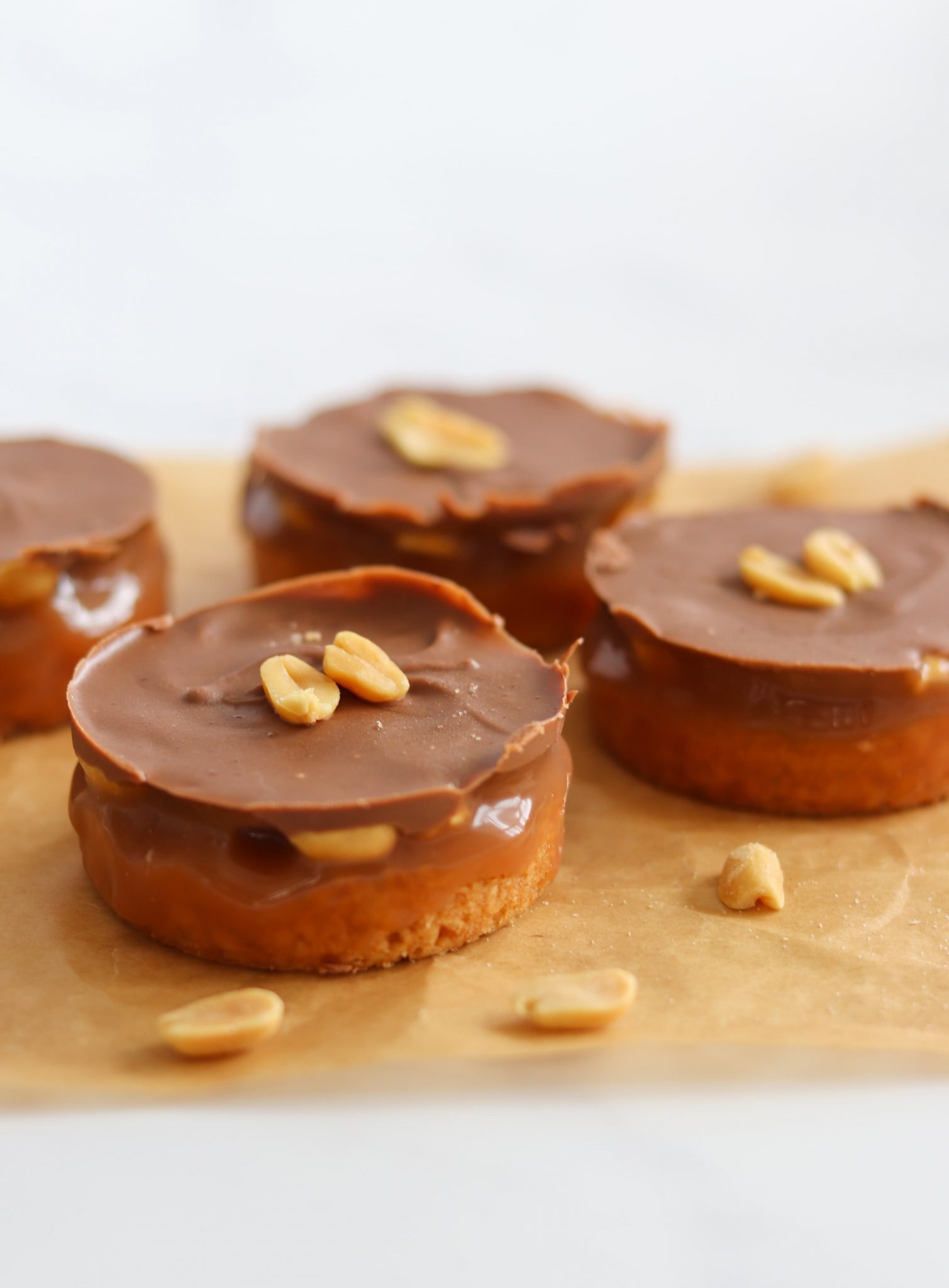 Individual Peanut Millionaire's Shortbread – Curly's Cooking