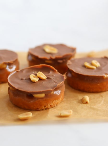 Individual Peanut Millionaire's Shortbread – Curly's Cooking