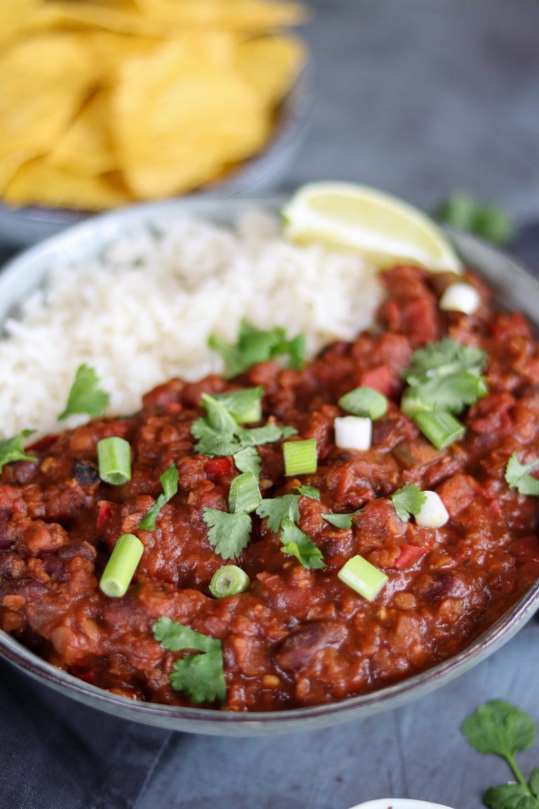 Vegan Lentil Chilli – Curly's Cooking