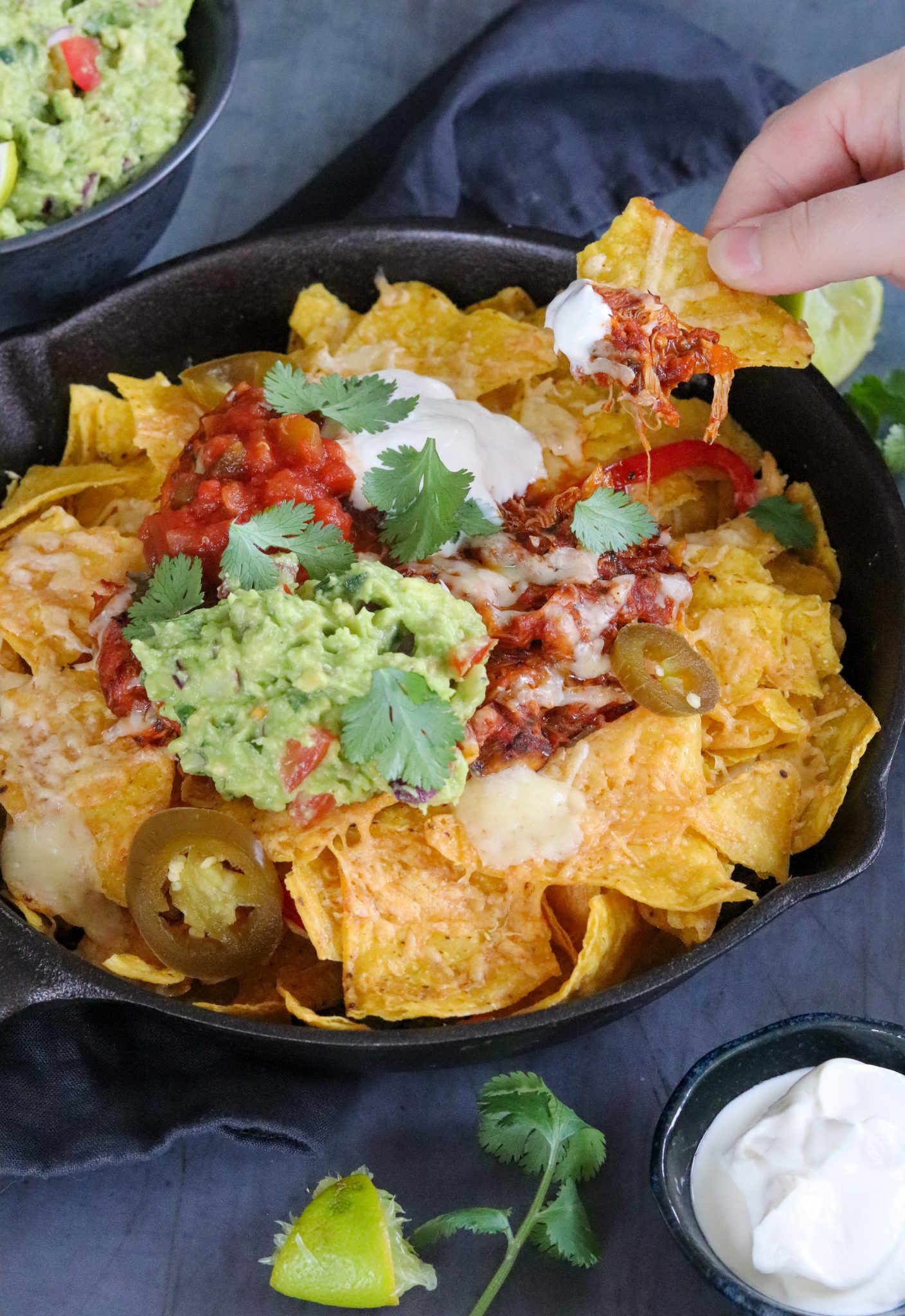 Chicken & Chorizo Nachos – Curly's Cooking