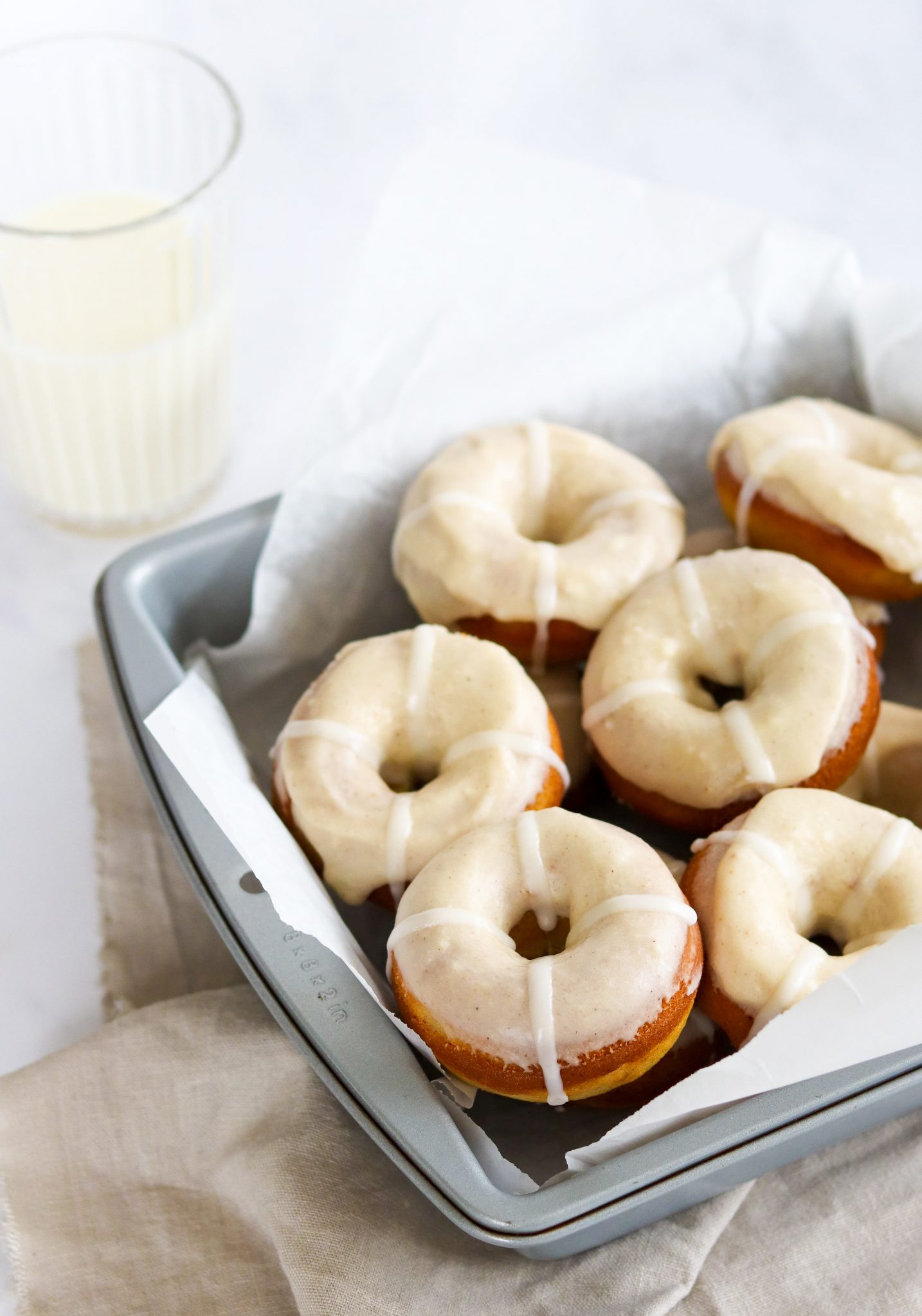 Hot Cross Bun Baked Doughnuts – Curly's Cooking