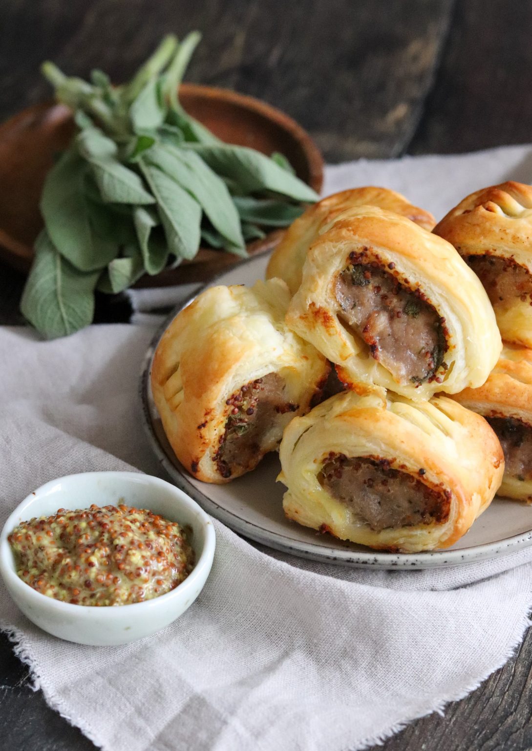 Mustard & Sage Sausage Rolls