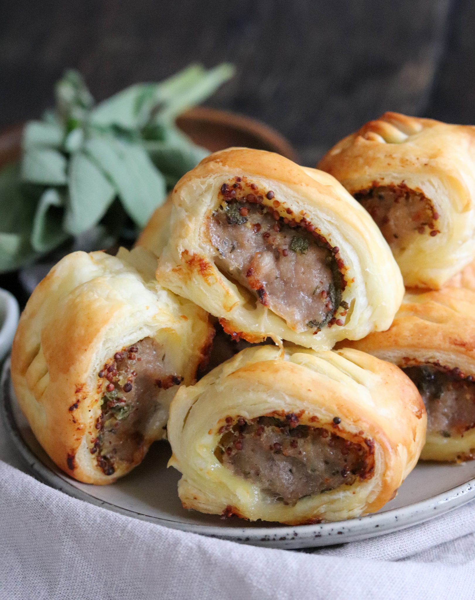 Mustard & Sage Sausage Rolls