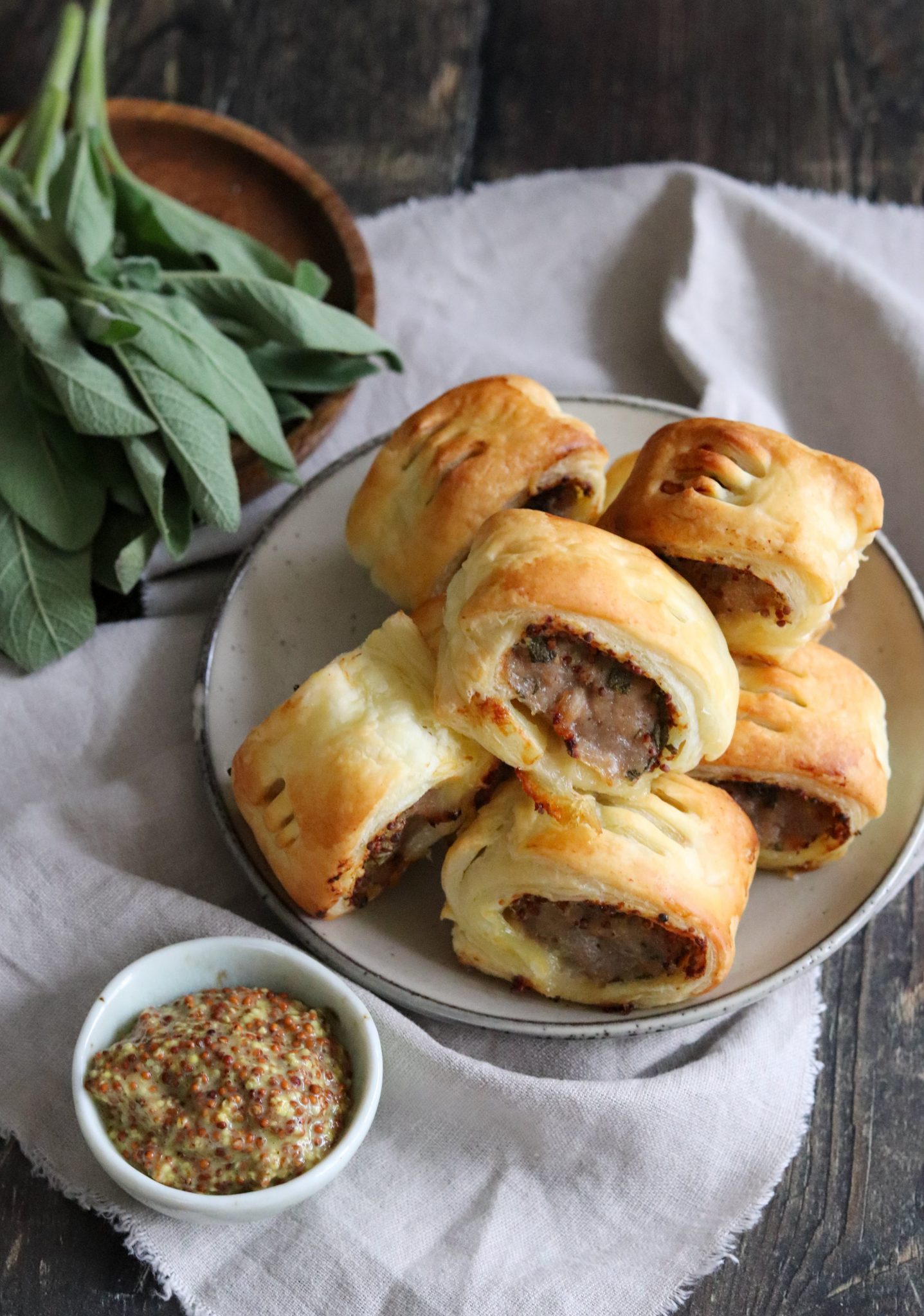 Mustard & Sage Sausage Rolls