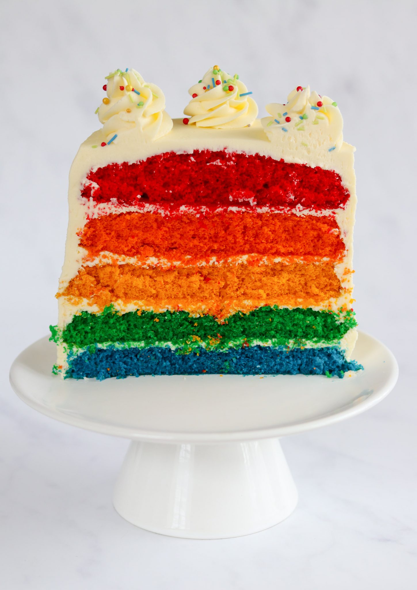 Rainbow Layer Cake – Curly's Cooking