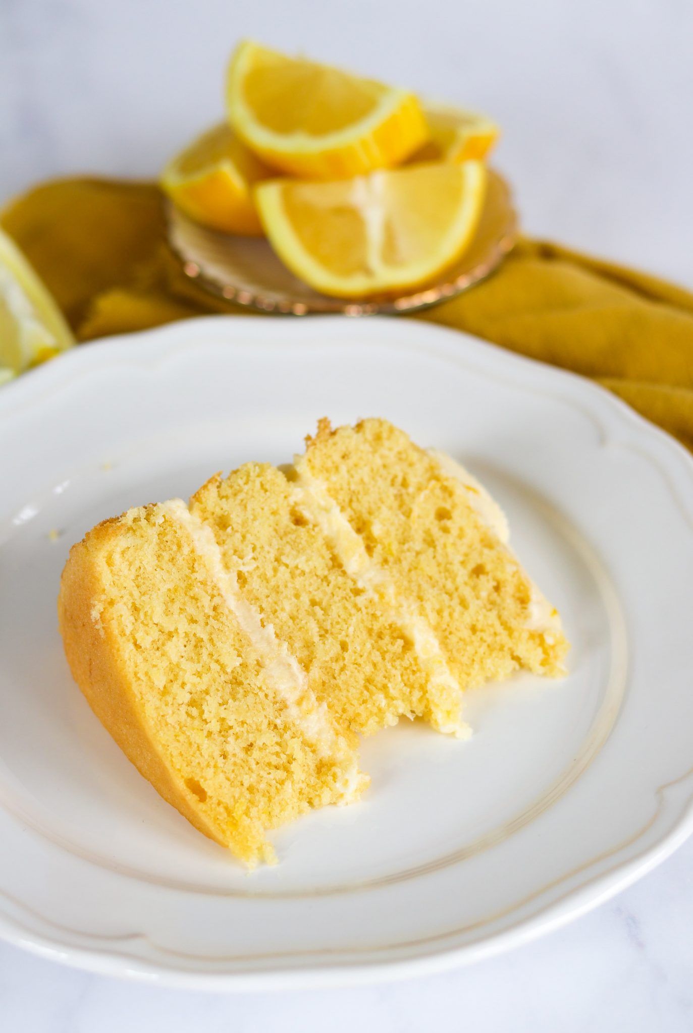 Three Layer Lemon Cake – Curly's Cooking