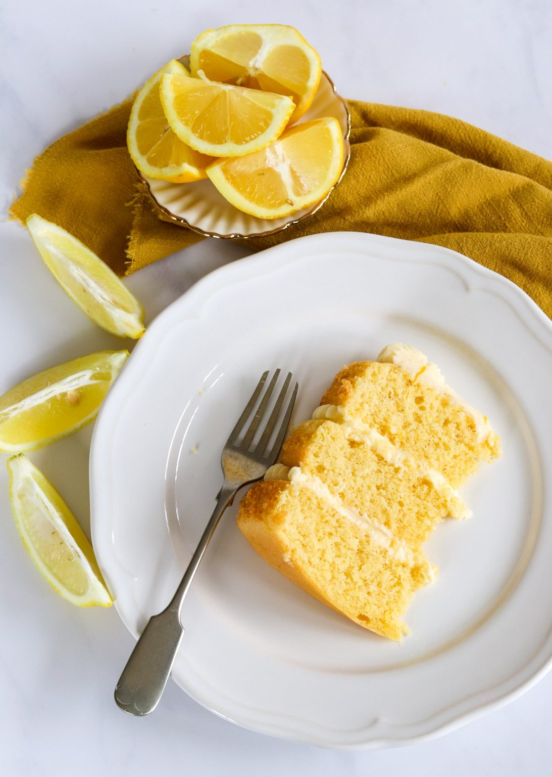 Three Layer Lemon Cake – Curly's Cooking