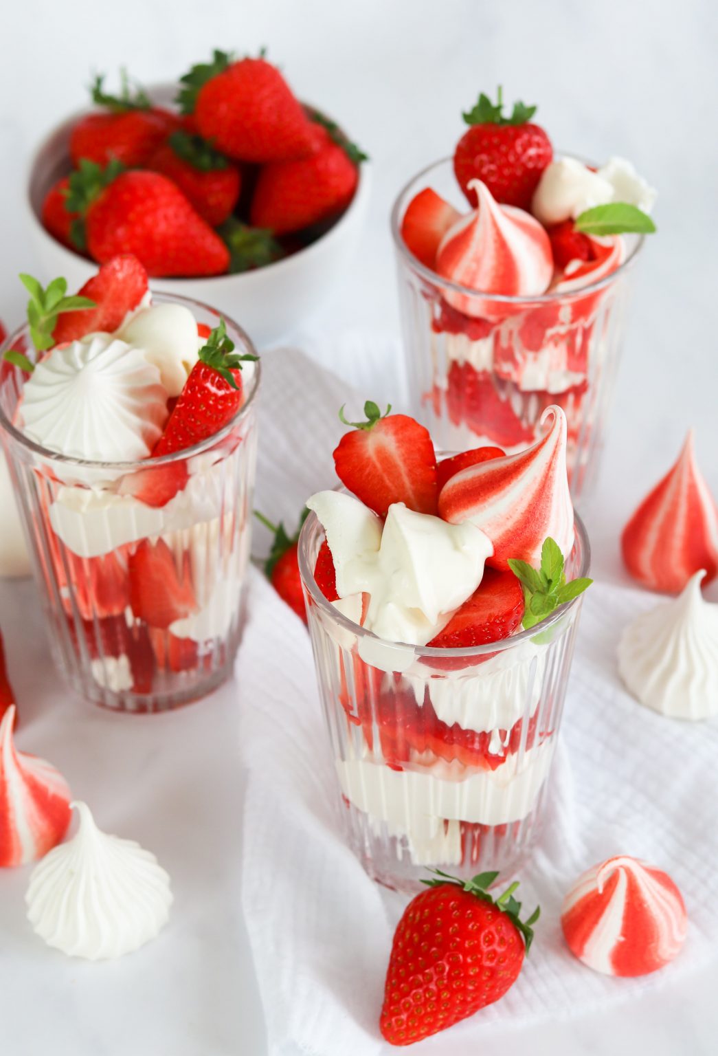 Eton Mess with Meringue Kisses