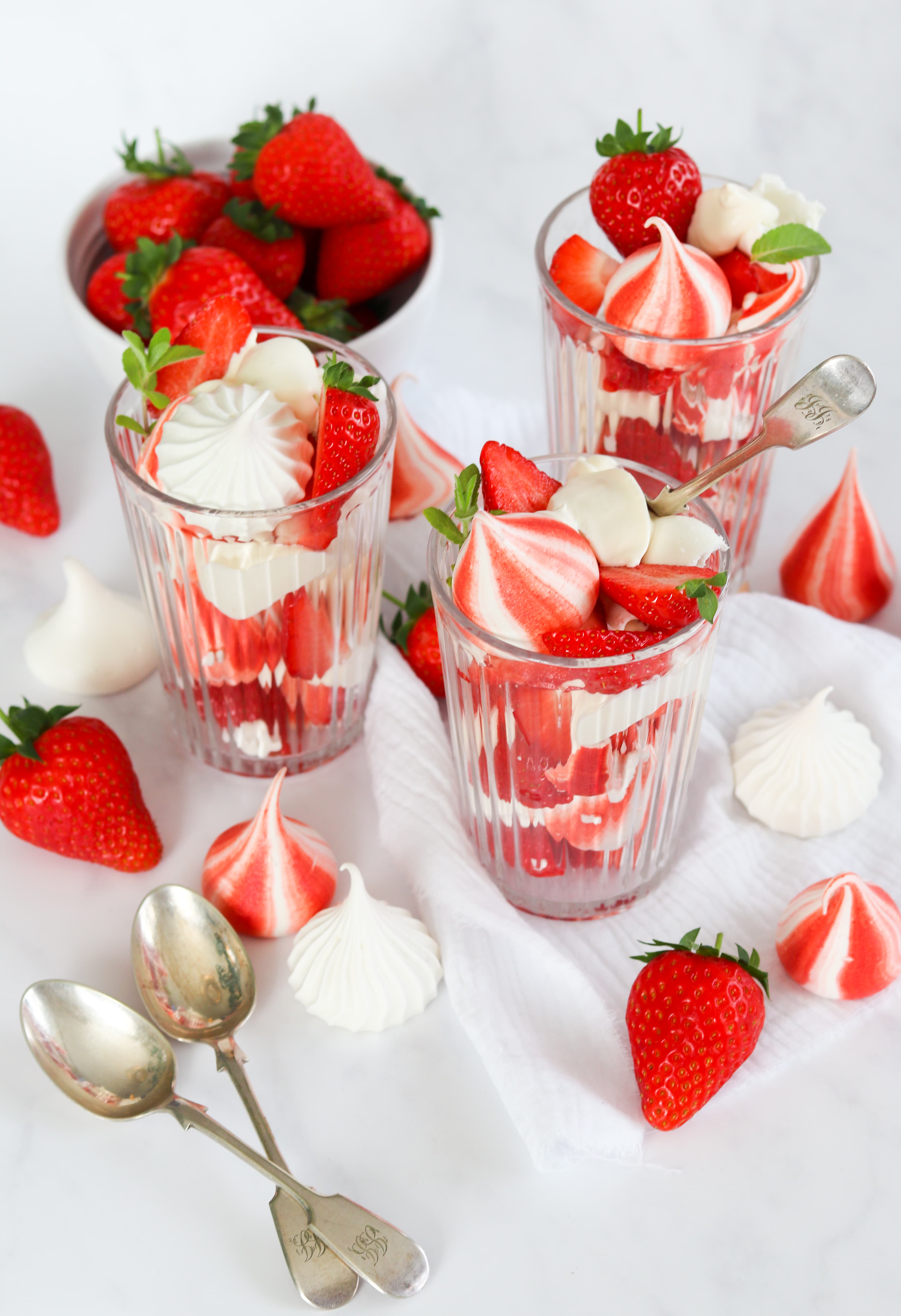 Eton Mess with Meringue Kisses