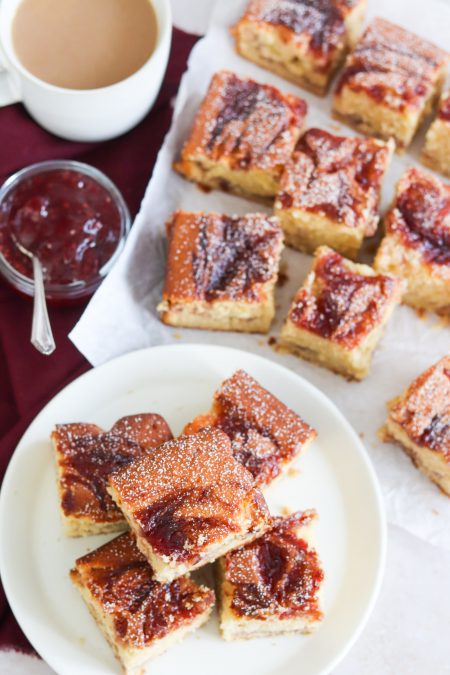 Raspberry Jam Swirl Cake – Curly's Cooking