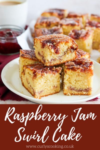 Raspberry Jam Swirl Cake – Curly's Cooking