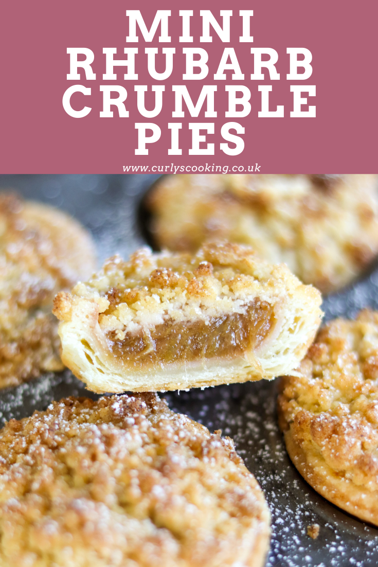 Mini Rhubarb Crumble Pies – Curly's Cooking