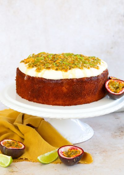 Passion Fruit Cake with Fresh Cream – Curly's Cooking
