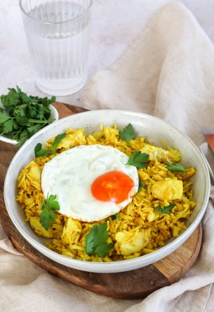 Spiced Haddock Rice (Kedgeree) – Curly's Cooking