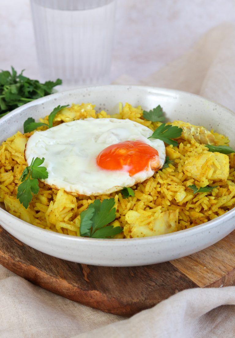 Spiced Haddock Rice (Kedgeree) – Curly's Cooking