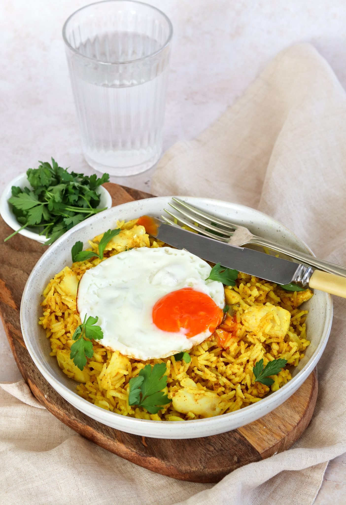 Spiced Haddock Rice (Kedgeree) – Curly's Cooking
