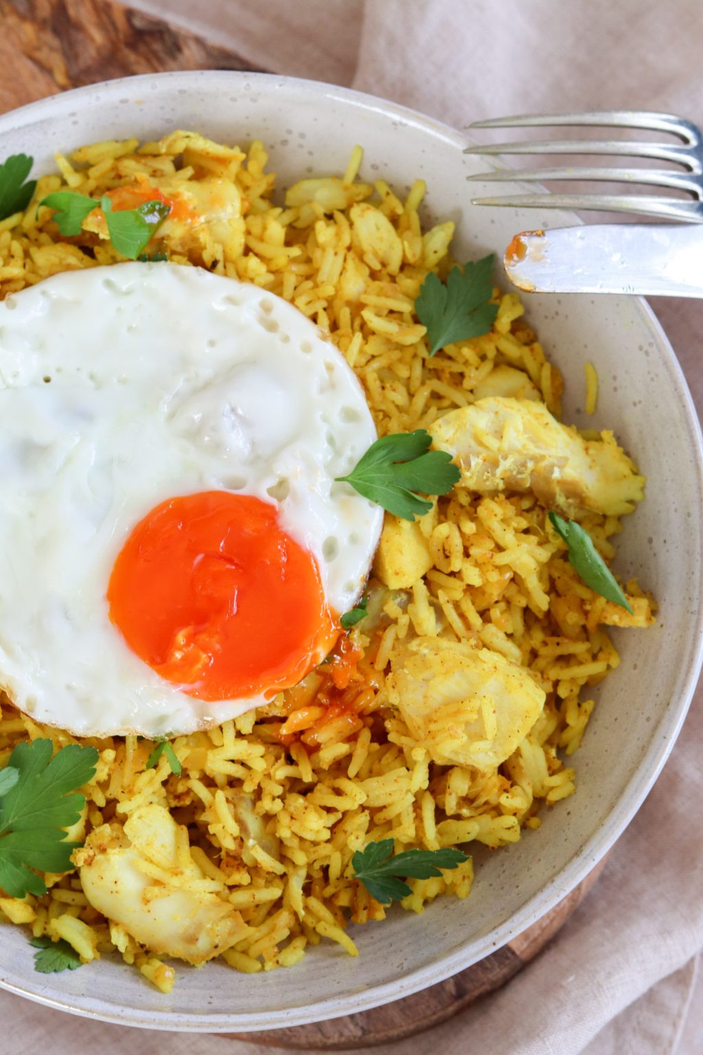 Spiced Haddock Rice (Kedgeree) – Curly's Cooking