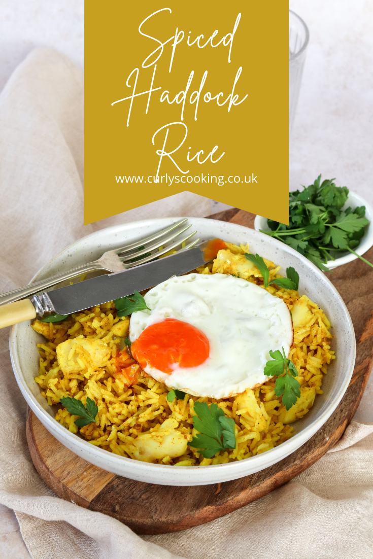 Spiced Haddock Rice (Kedgeree) – Curly's Cooking