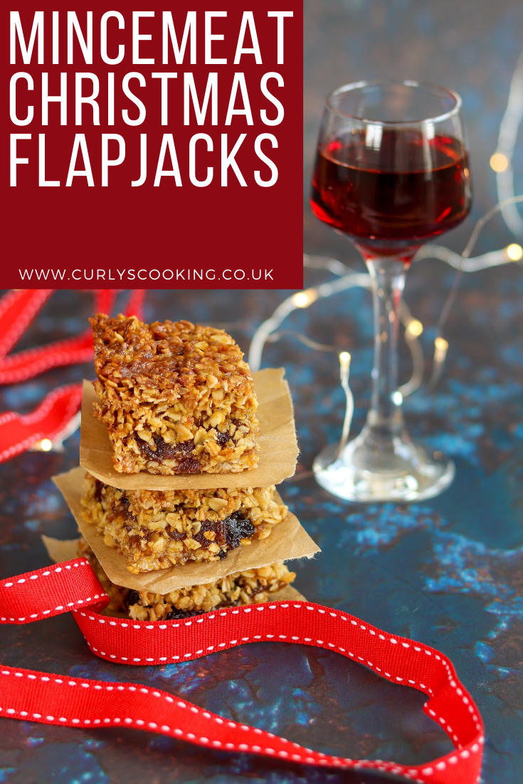 Mincemeat Christmas Flapjacks – Curly's Cooking