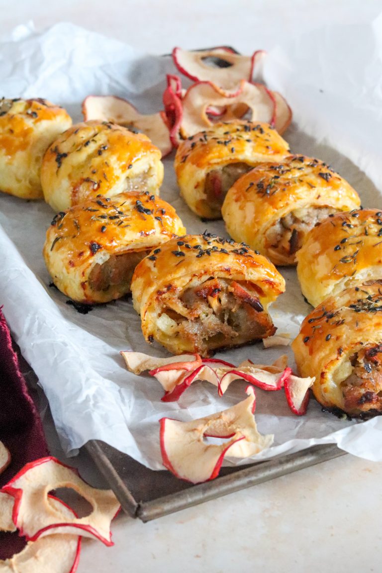 Pork & Apple Sausage Rolls – Curly's Cooking
