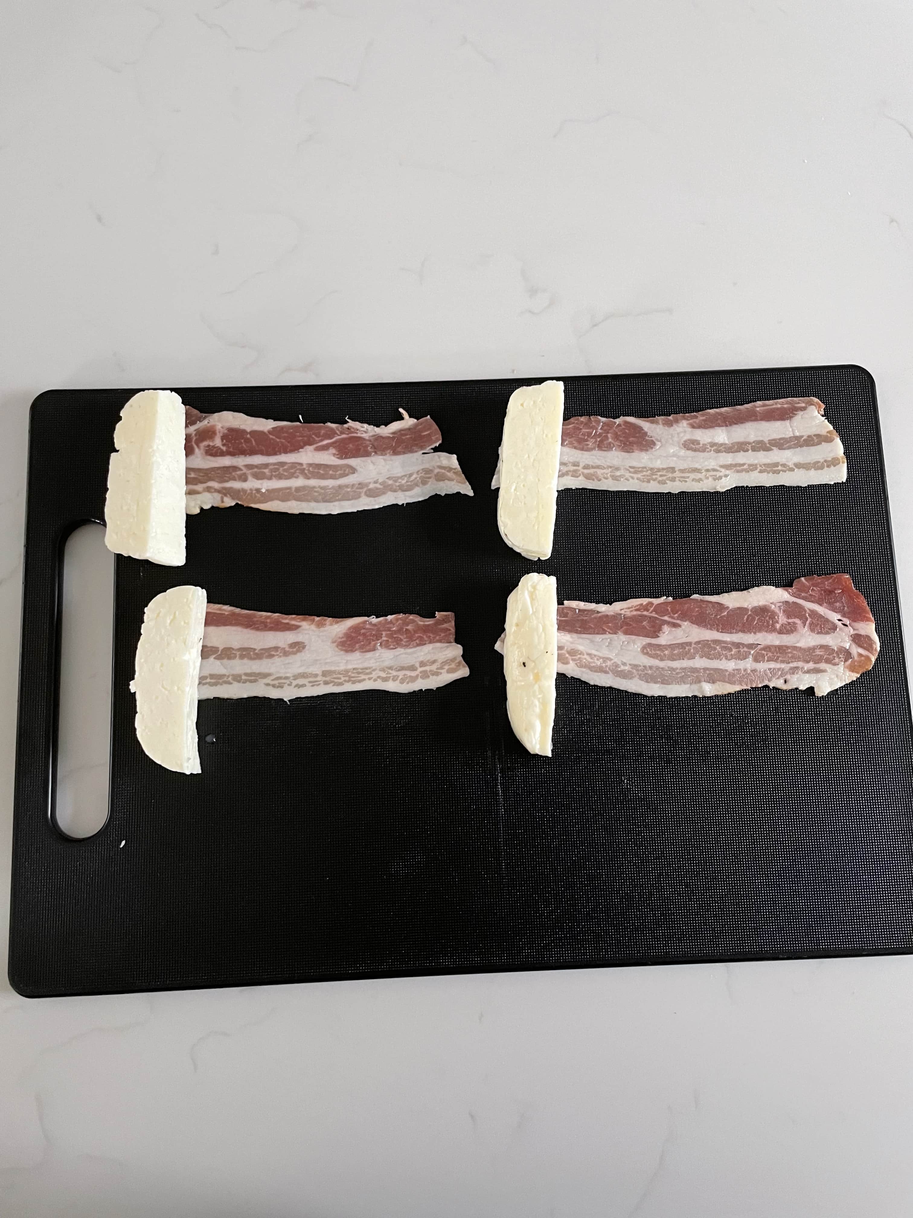 Bacon Wrapped Halloumi (Air Fryer or Oven) – Curly's Cooking
